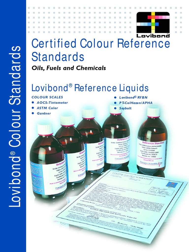 Certified Colour Reference Standards Brochure | PDF | Calibration ...