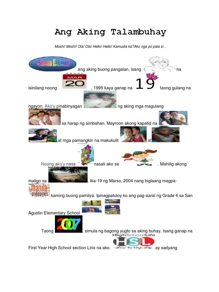 Ang Aking Talambuhay | PDF