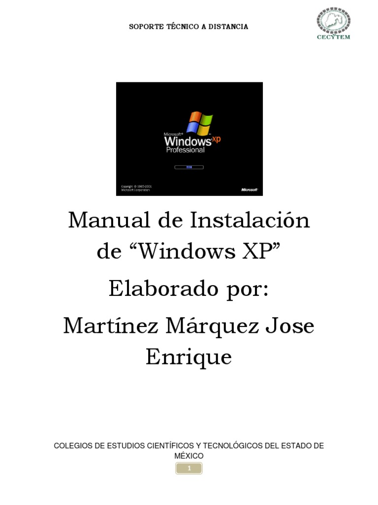 Instalar Windows XP PDF | PDF | Microsoft Windows | Arquitectura de Computadores