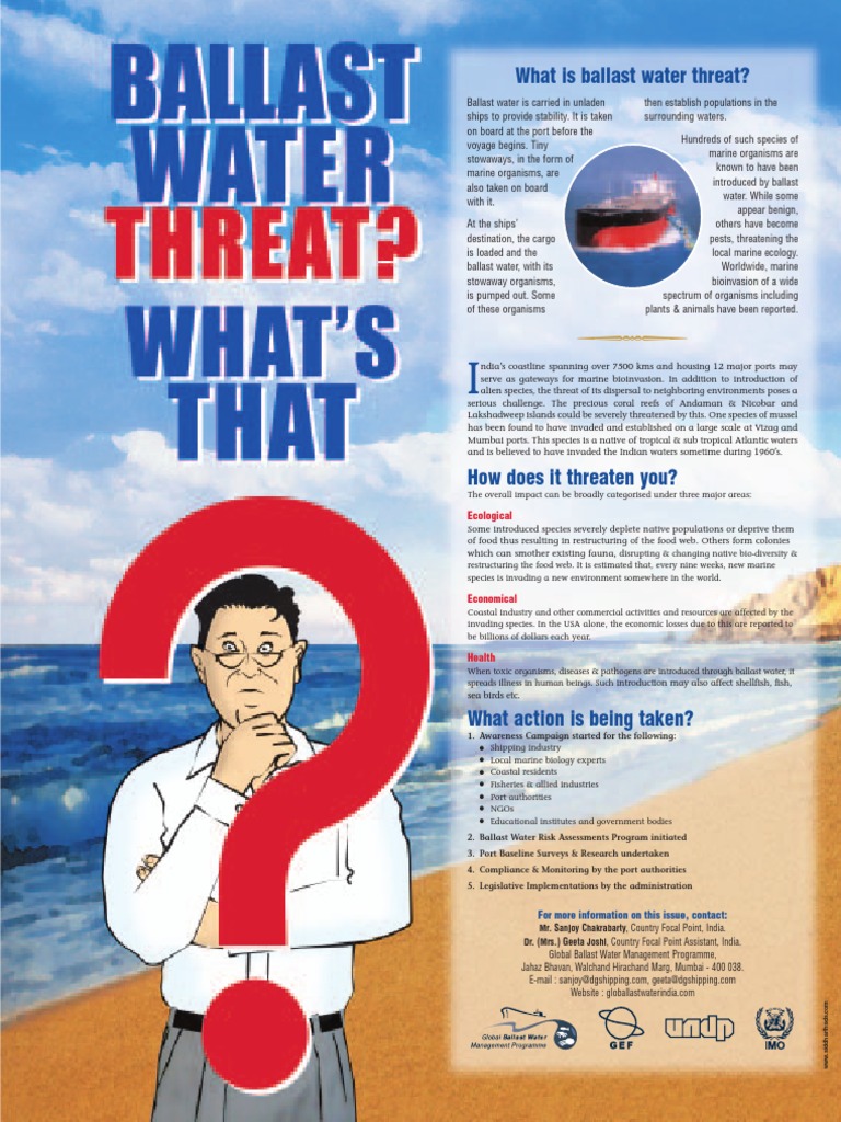 India's coastline threatened by marine bioinvasion through ballast ...