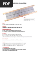 Weaving Calculation Formulas Guide | PDF | Yarn | Textiles
