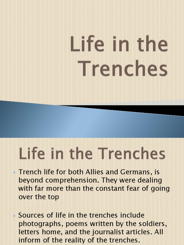 Life in The Trenches | PDF | Trench Warfare | Warfare