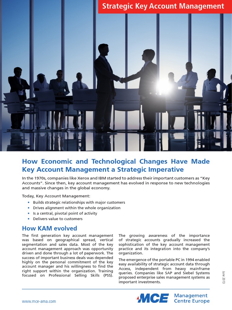 Key Account Management | PDF | Strategic Management | Supply Chain