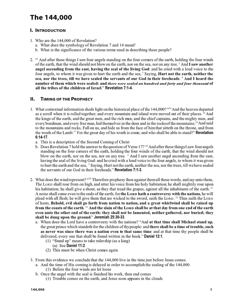 144,000 | Download Free PDF | Revelation (Latter Day Saints) | Sacrifice