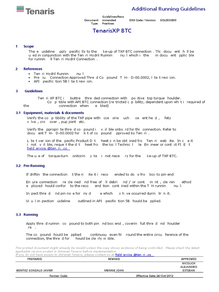 TenarisXP BTC Connection Guide | PDF | Computing Infrastructure ...