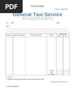 Driver Salary Receipt Template