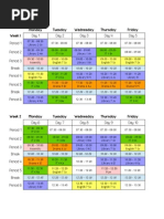 Grade 5 Timetable | PDF