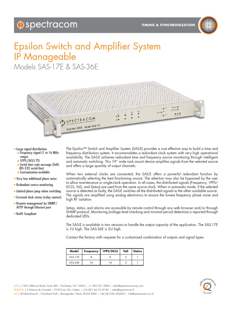SAS-E Epsilon RevB 3 | PDF | Hertz | Signal (Electrical Engineering)