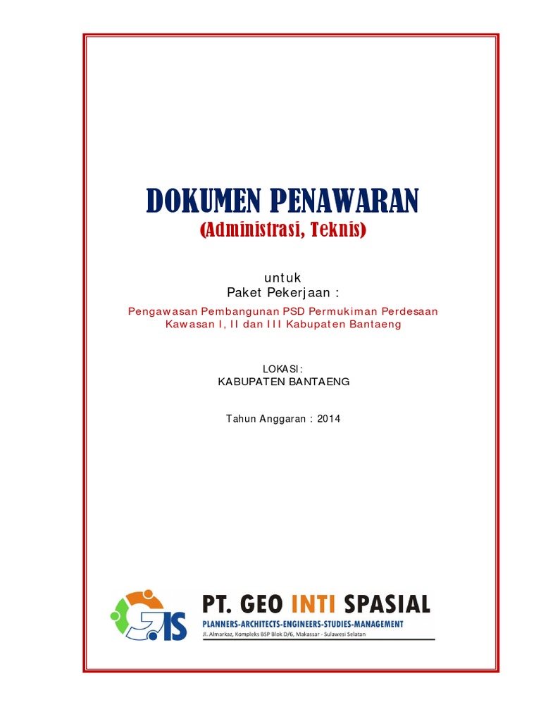 (PDF) contoh dokumen penawaran teknis ekhy darga Academia.edu