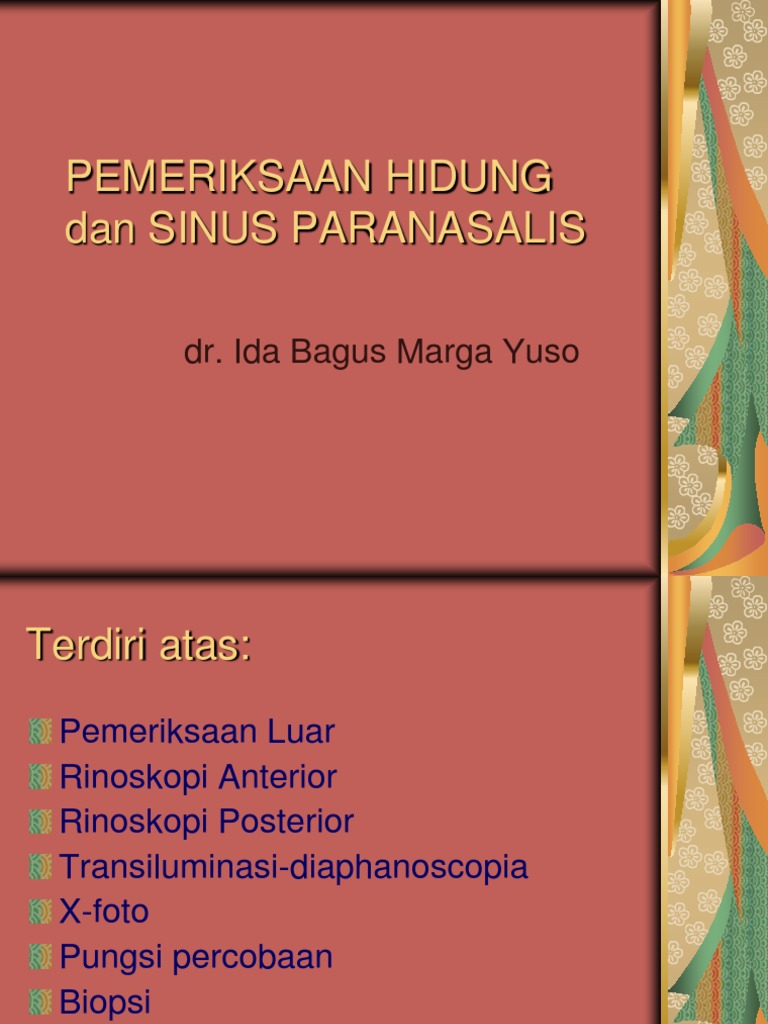 Materi OSCE UKDI Hidung (THT) | PDF