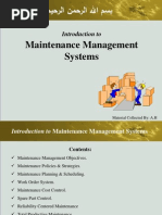 Sop for Maintenance Department (Autosaved) | Housekeeping | Motor Oil