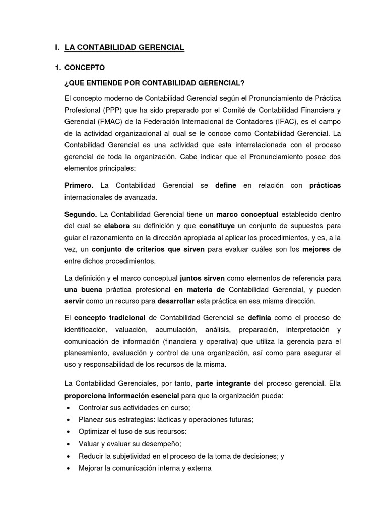 Contabilidad Gerencial | PDF | Presupuesto | Flujo de efectivo
