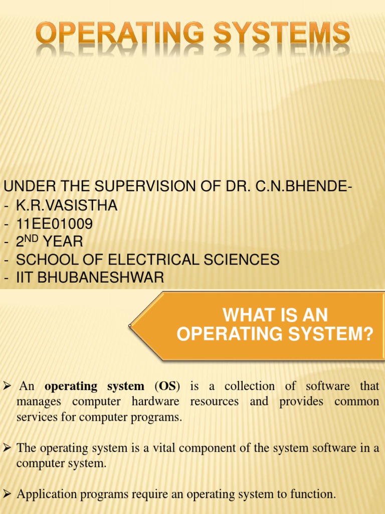 Operatingsystems (Autosaved) | PDF | Kernel (Operating System) | Operating System