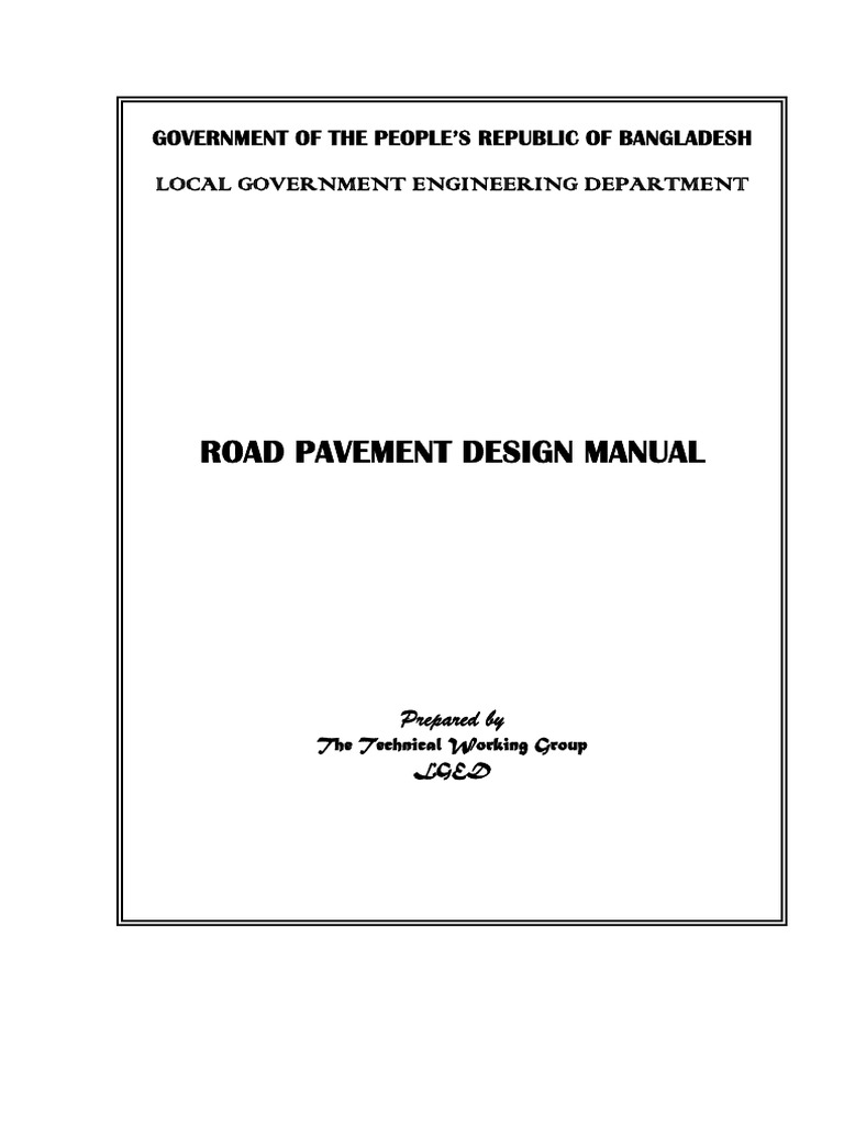 Road Pavement Design Manual | PDF | Road Surface | Road