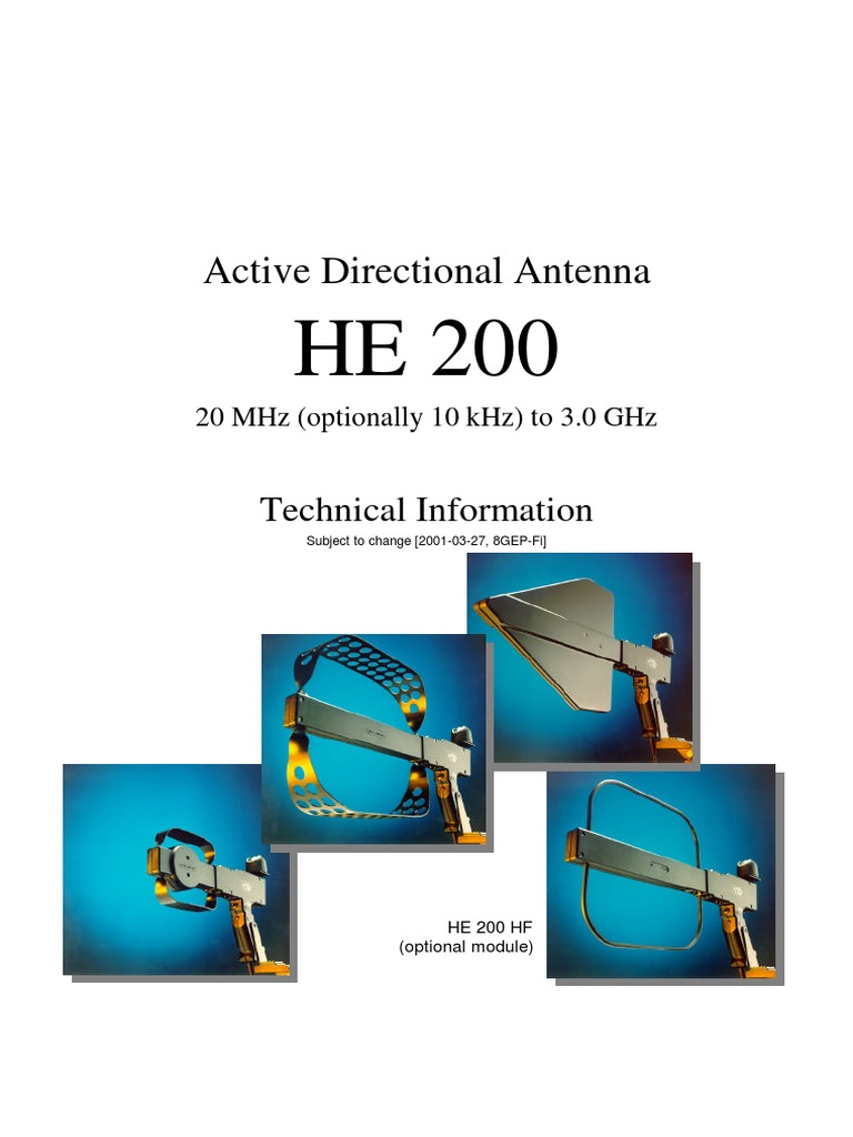 HE200 | Antenna (Radio) | Signal To Noise Ratio