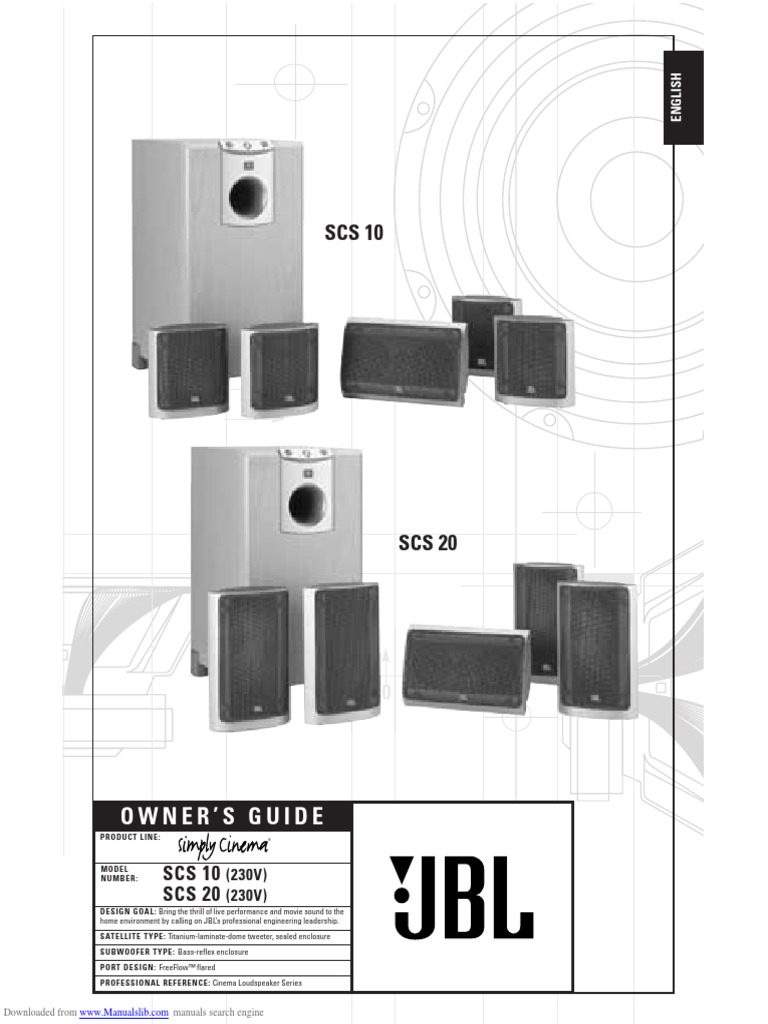 Owner'S Guide: SCS 10 SCS 20 | PDF | Loudspeaker | Manufactured Goods