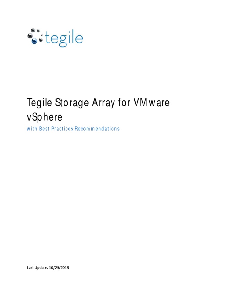 Best Practices Guide For VMware VSphere - V5.x | PDF | Computer Data Storage | Digital Technology