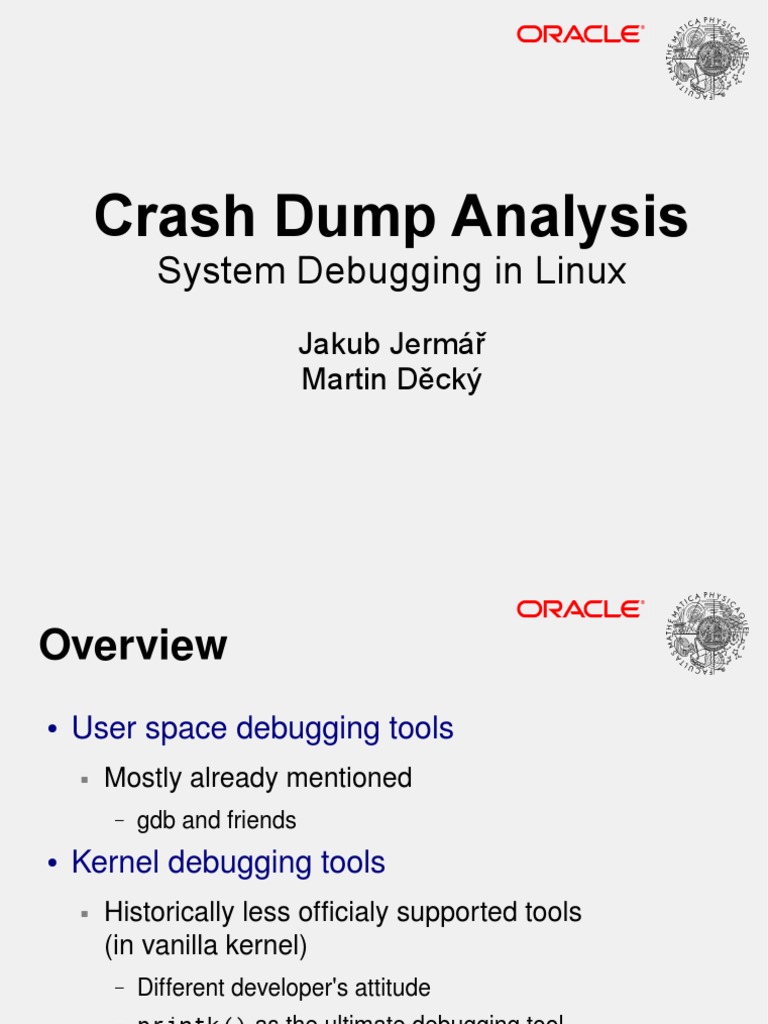 Linux Kernel Crash Dump Analysis And Debugging Tools Pdf Booting Operating System Technology
