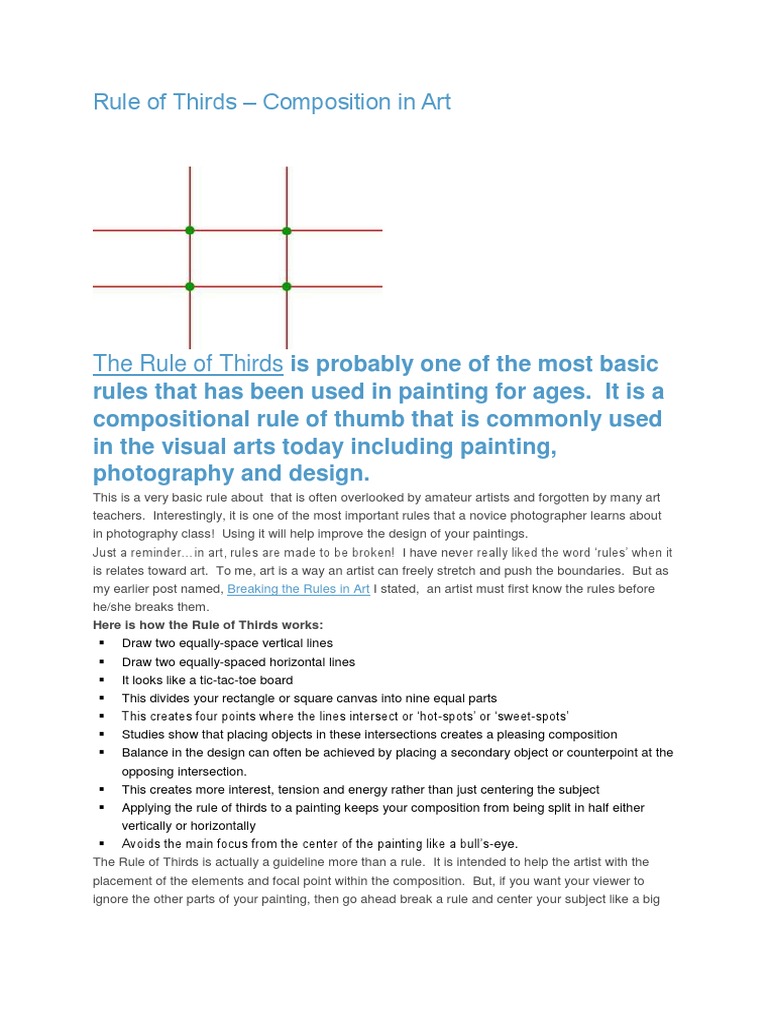Rule of Thirds | PDF