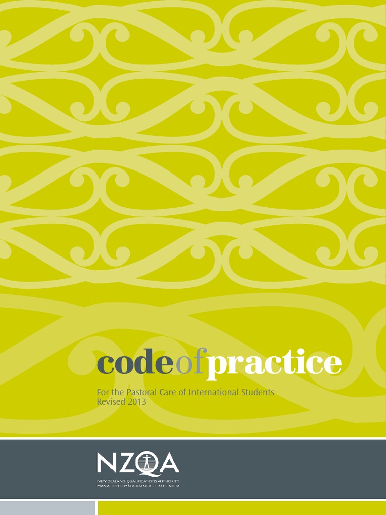 Code of Practice NZQA | PDF | Caregiver | International Student