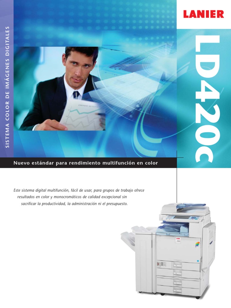 Fotocopiadora Lanier LD 420c en Esp | PDF | Fax | Wifi