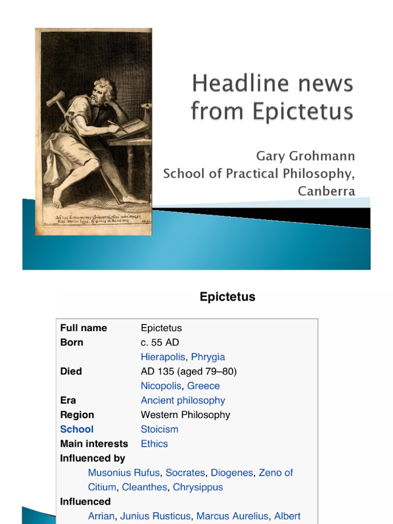 Epictetus Handout | PDF | Epictetus | Science