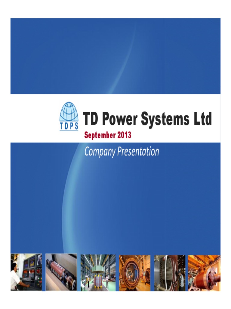 TD Power Systems LTD: Company Presentation | PDF | Electric Generator ...