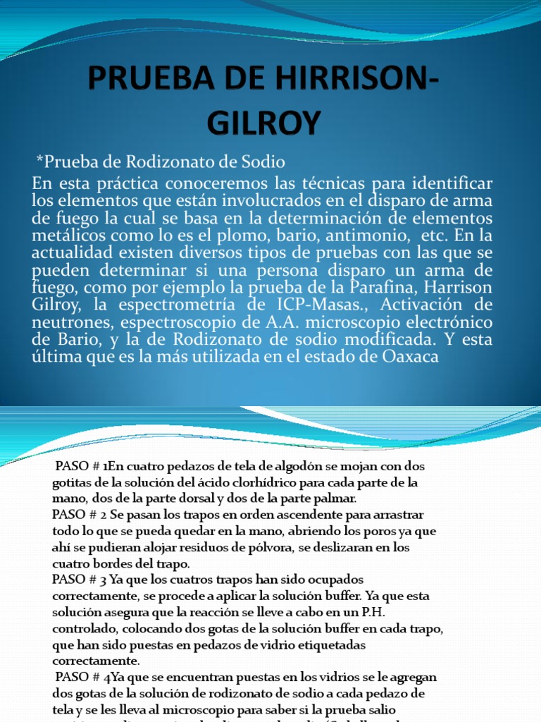 Prueba de Hirrison-Gilroy | PDF