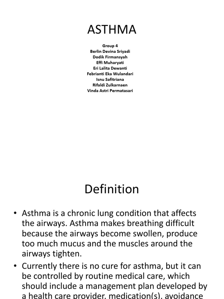 Nursing Theory: Asthma (Presentation) | PDF | Asthma | Respiratory Tract