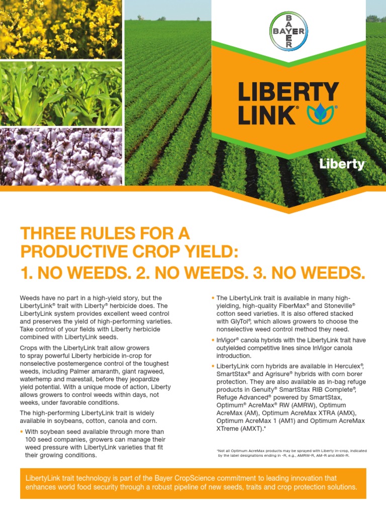 LibertyLink® System Product Bulletin | PDF | Herbicide | Monsanto