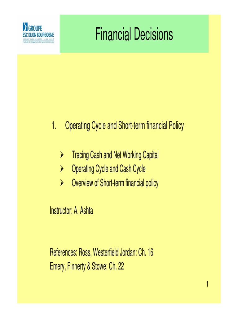 Short-Term Financial Management Guide | PDF | Working Capital | Inventory