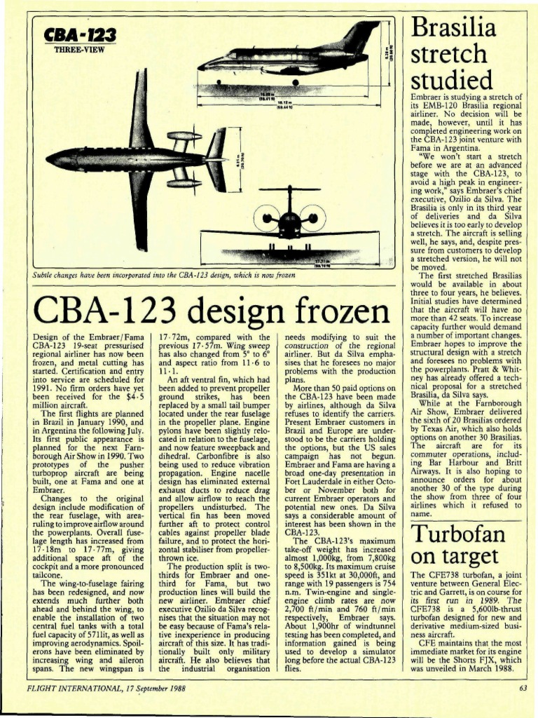 CBA123 Vector | PDF | Aircraft | Airliner
