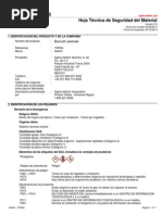 Hoja de Seguridad Glutaraldehido 50% | PDF | Toxicidad | Alergia