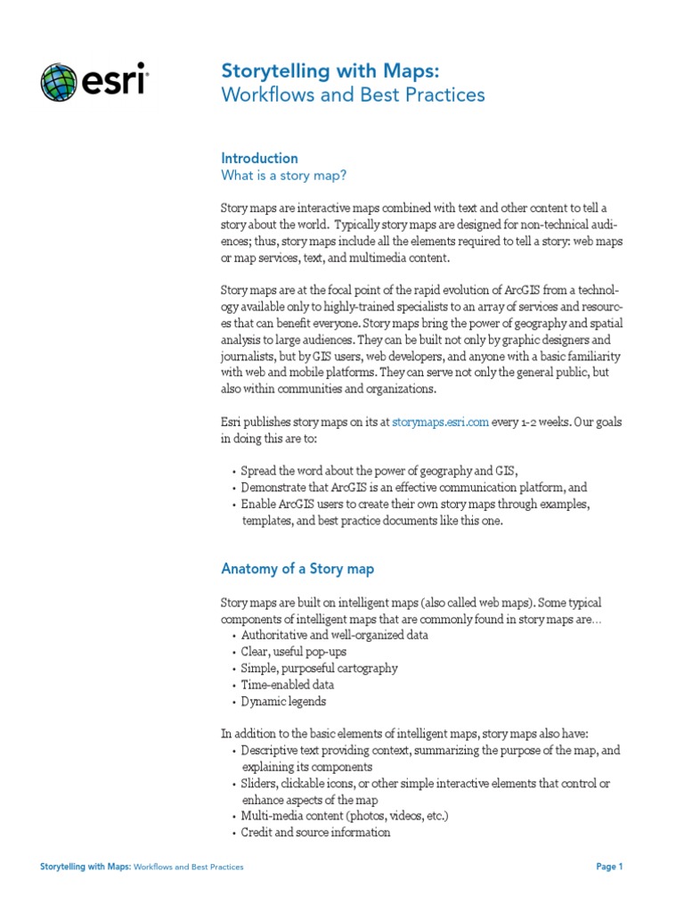 Building Story Maps | PDF | Esri | Arc Gis