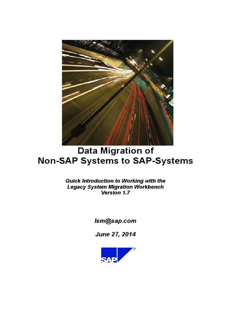 LSMW Introduction | PDF | Areas Of Computer Science | Data