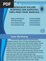 Volume Dan Kapasitas Paru Manusia | PDF