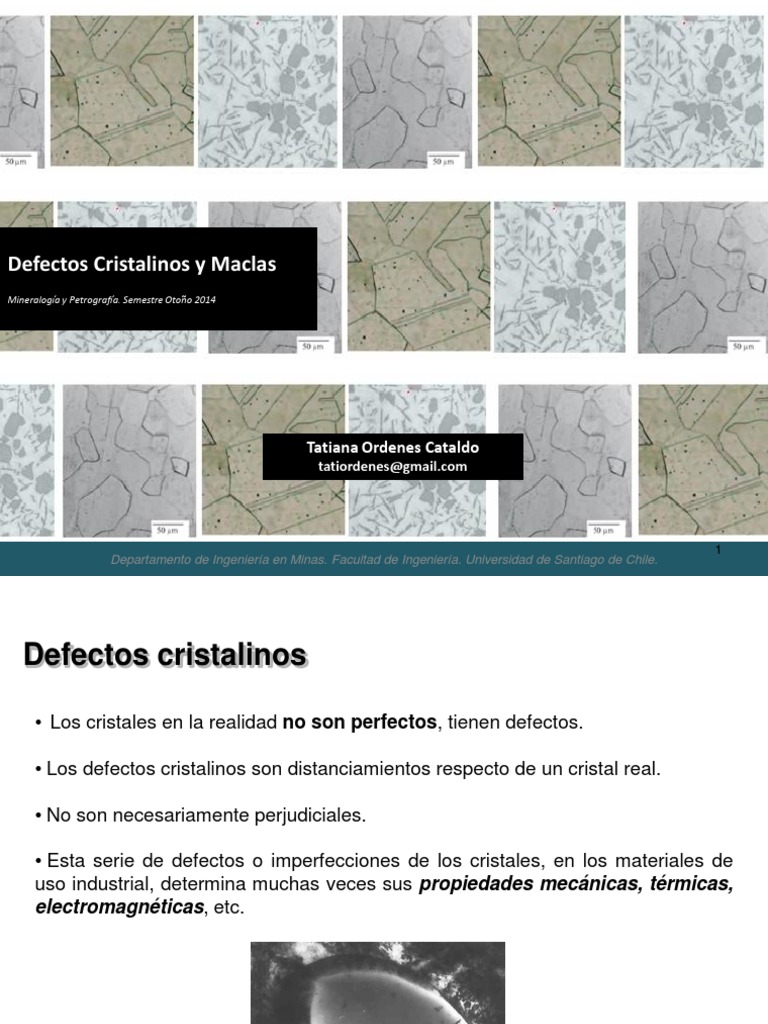 7 Defectos Cristalinos Maclas PDF | PDF | Rieles | Enlace químico