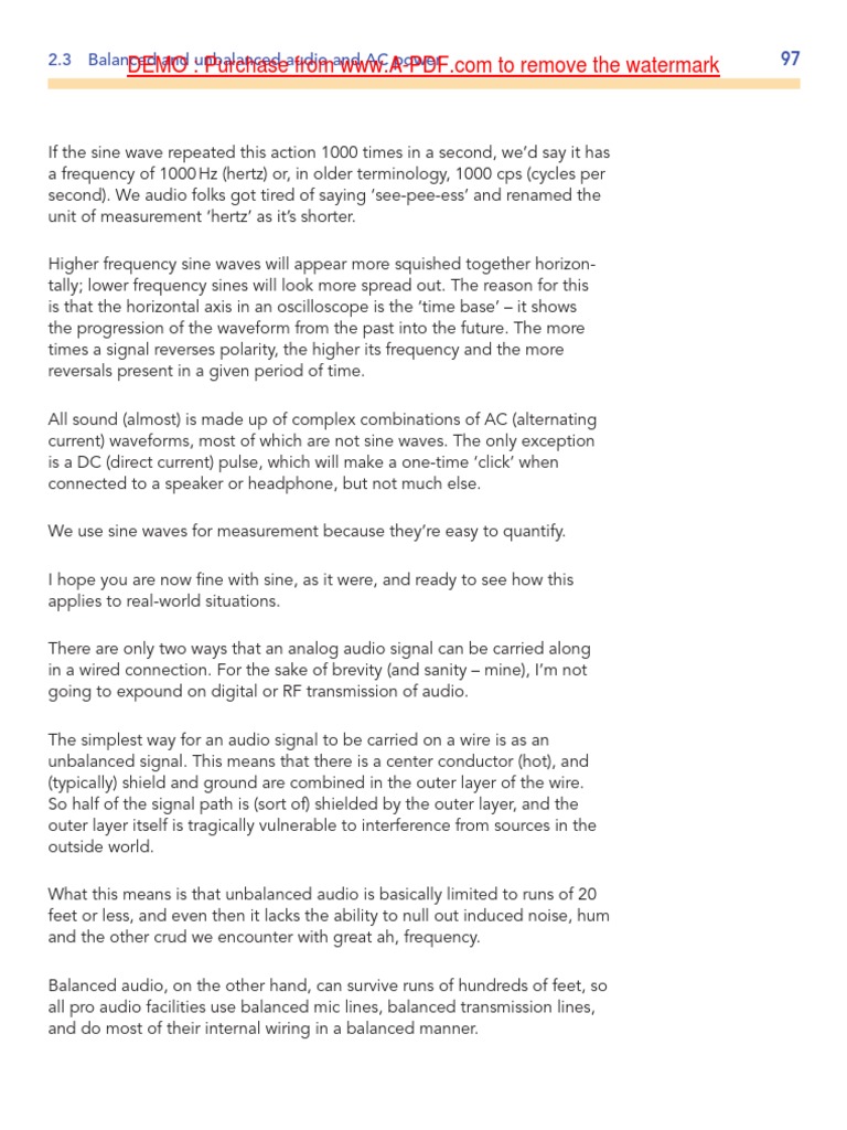 Audio Wiring Guide - 0106-0110 | PDF | Electrical Connector | Frequency