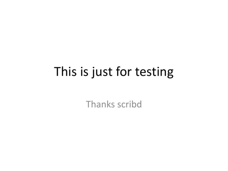 Testing | PDF