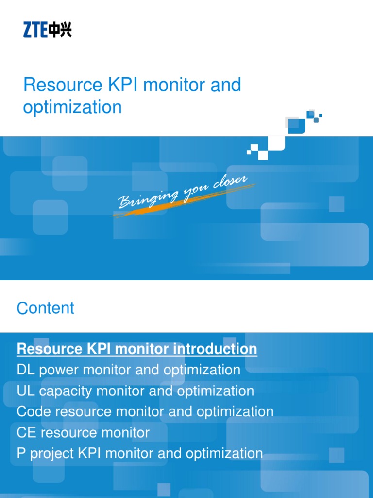 WCDMA-KPI Monitor and Optimization | PDF | High Speed Packet Access | Network Congestion