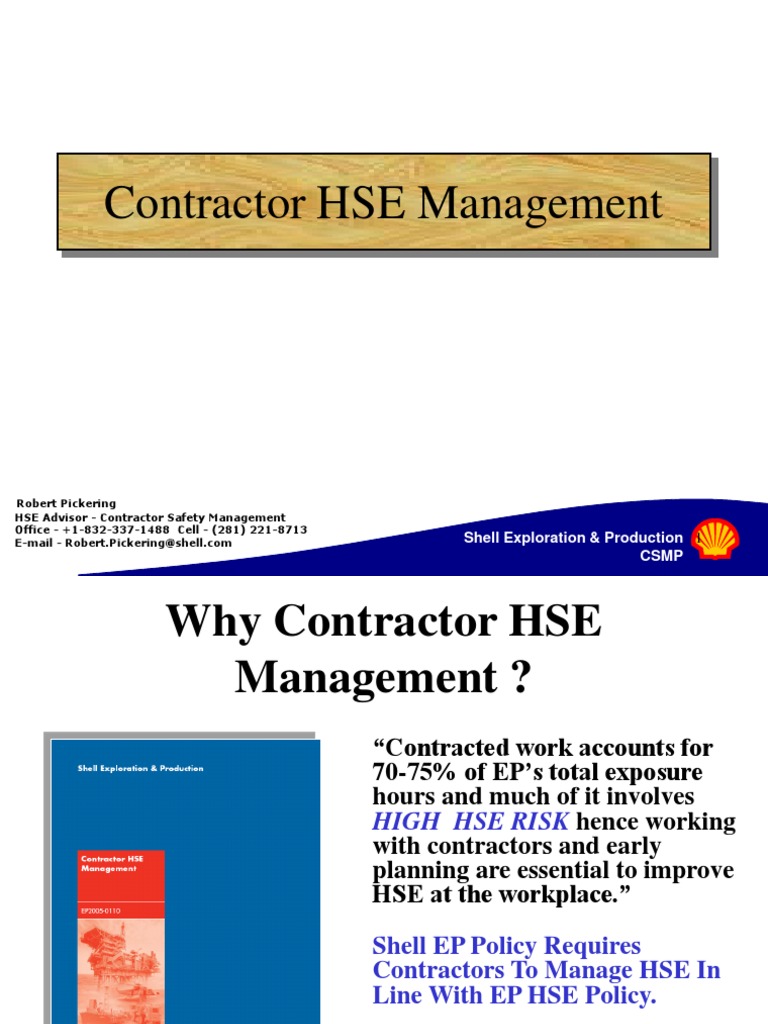 Contractor Safety Management Process | Download Free PDF | Safety | Risk Contractor Safety Management Process | Download Free PDF | Safety | Risk