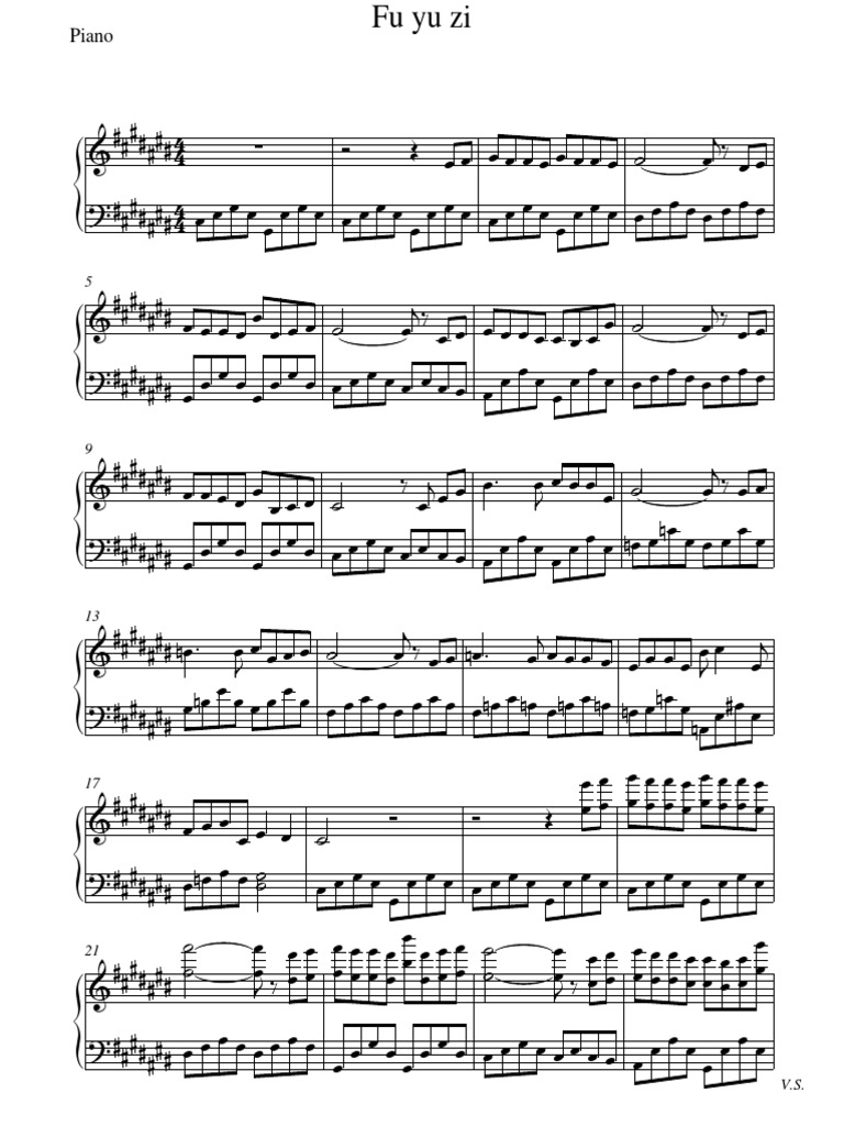 Fu Yu Zi Piano | PDF