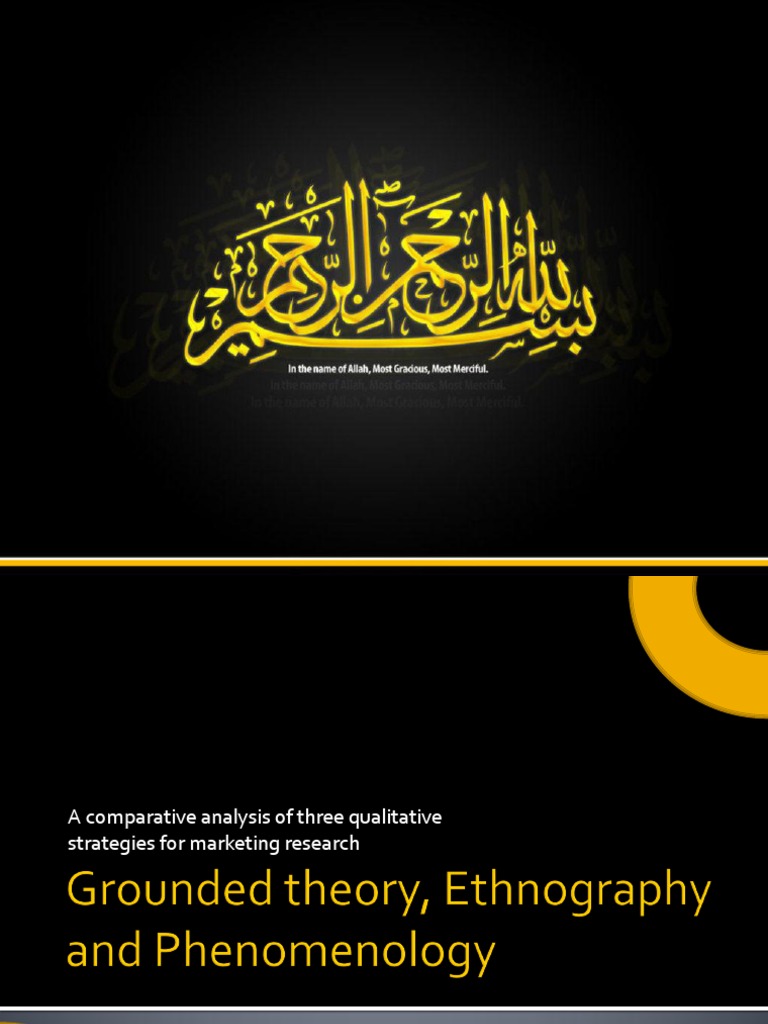 Grounded Theory, Ethnography and Phenomenology | PDF | Ethnography ...