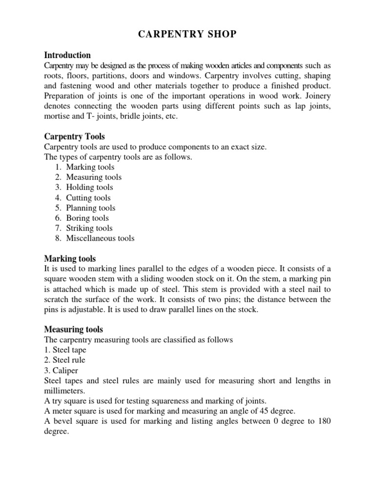 Carpentry | PDF | Sheet Metal | Welding