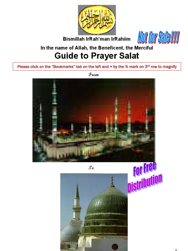 Guide To Prayer Salat Sample | PDF | Hadith | Muhammad