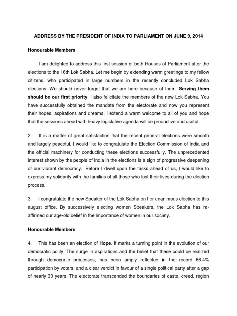 President Speech | PDF | Judge | Infrastructure