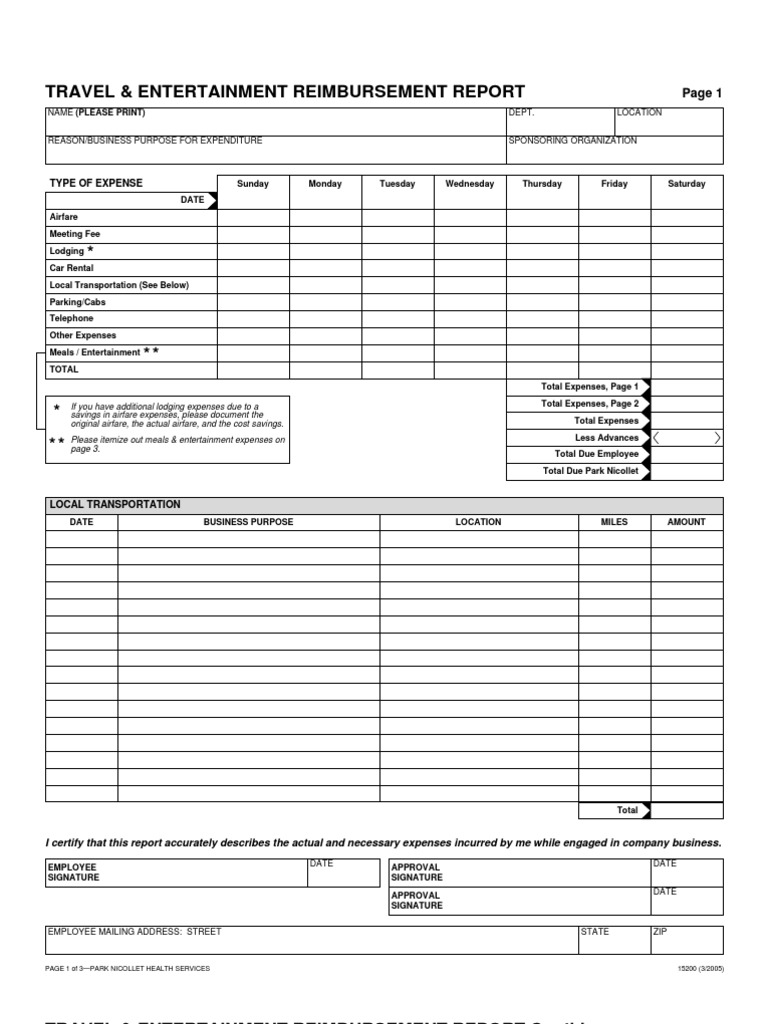 TE Form | PDF | Expense | Restaurants