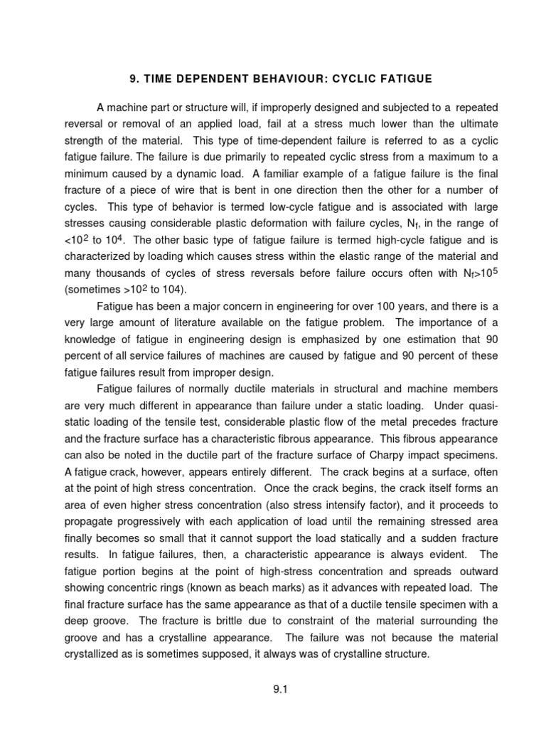 Cyclic Stress | PDF | Fatigue (Material) | Fracture