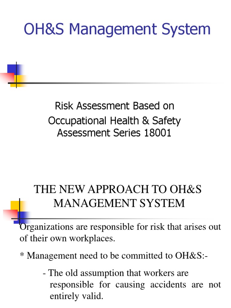 OHS Management System | PDF | Occupational Safety And Health | Risk