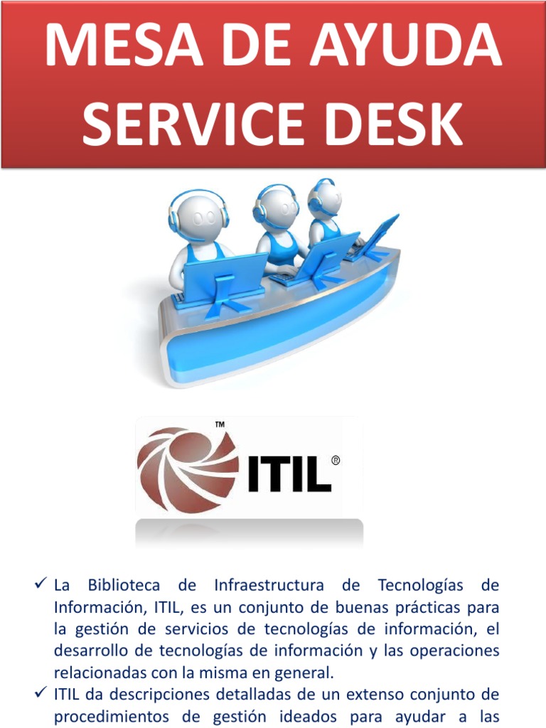 Tema 10 - Mesa de Ayuda | PDF | Mesa de ayuda | Itil